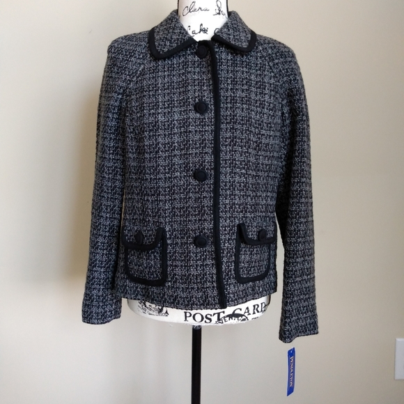 Pendleton | Jackets & Coats | Pendleton Tweed Blazer Jacket Gray ...